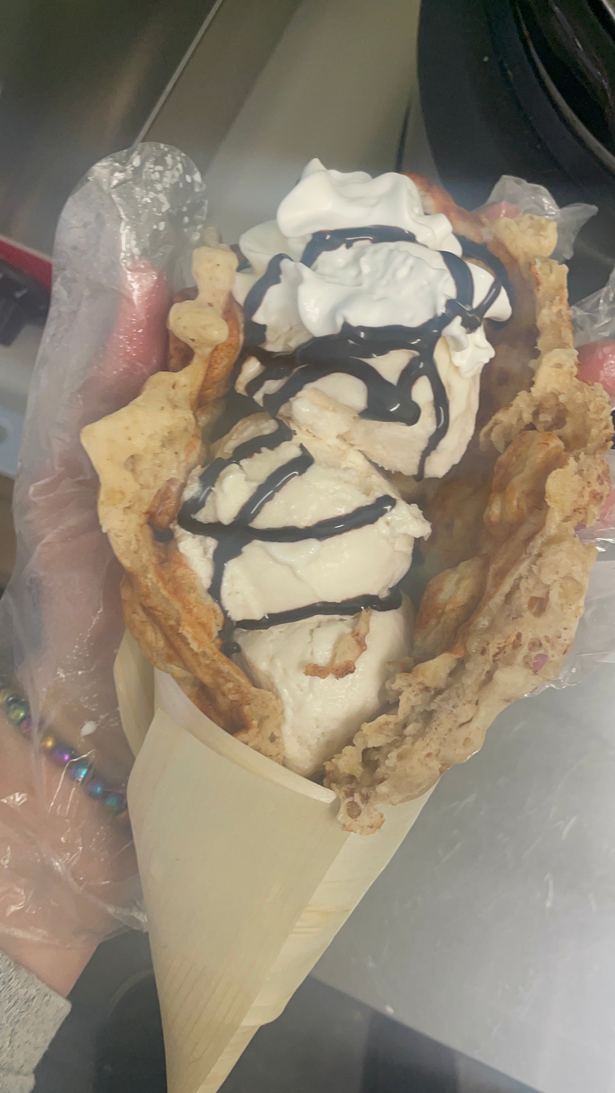 Bubble waffle cone – Roxy Sweets, Treats, & Eats